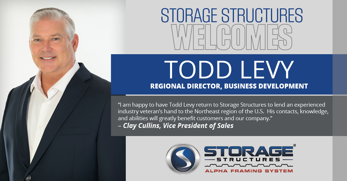 Storage Structures Welcomes Todd Levy - Elevate Structures
